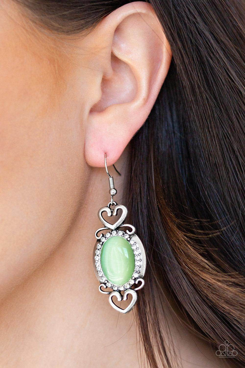 Port Royal Princess - Green Earring-Paparazzi | The Sassy Sparkle