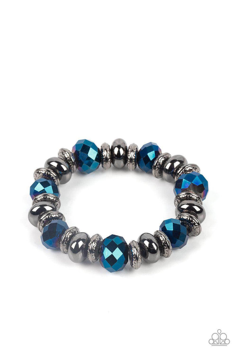 Power Pose - Blue Bracelet-Paparazzi | The Sassy Sparkle